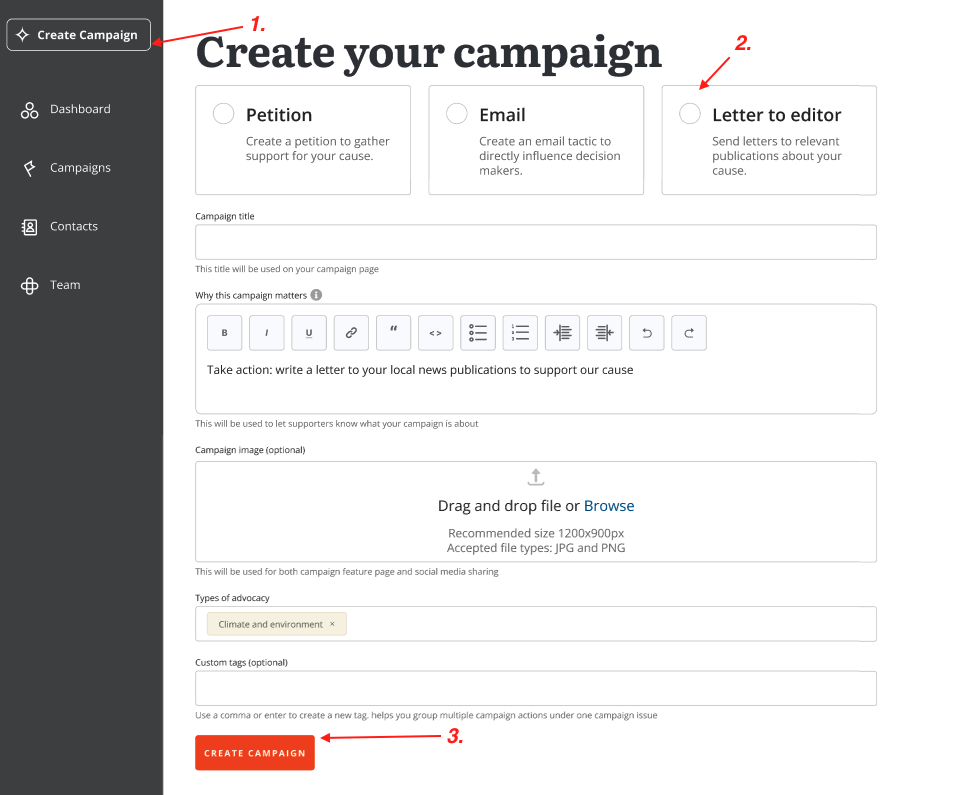 Creating your Letter to Editor Campaign